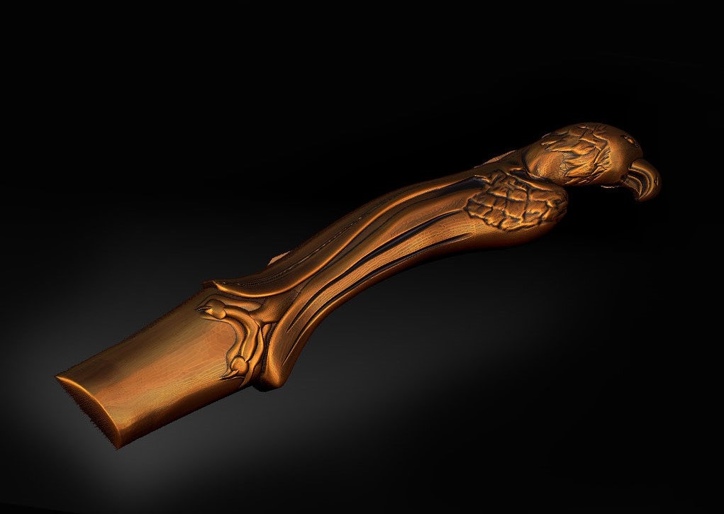 3D stl model,3D stl dagger handle drawing file,stl for priting,3D ...