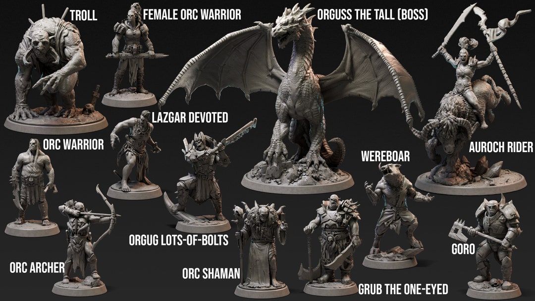 3D Stl Model,3d Stl Monster Collection Set Drawing File,stl for Priting ...