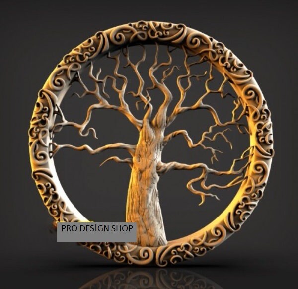 3D Stl Model,3d Stl Relief Tree Drawing File,stl for Priting,3d Printer ...