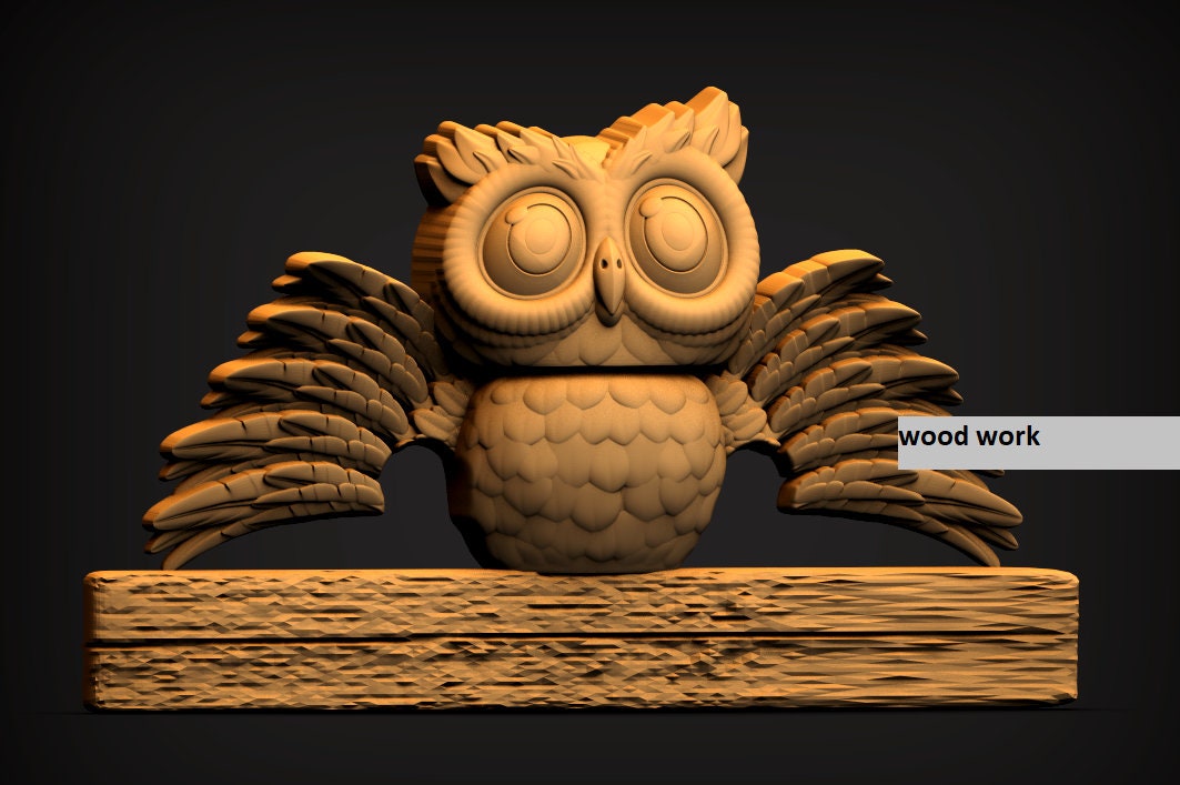 3D Stl Model,3d Stl Owl Drawing File,stl for Priting,3d Printer and ...