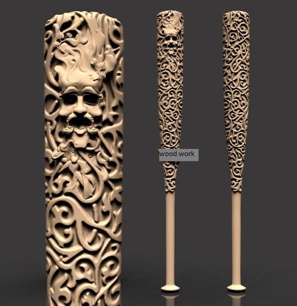 3D Charming Baseball Bat Model,3d Stl Bat Home Decor,3d Printer and ...