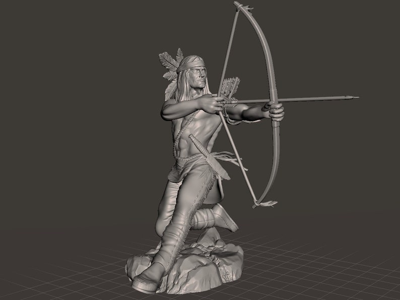 3D Stl Model,3d Stl Native American Drawing File,stl for Priting,3d ...