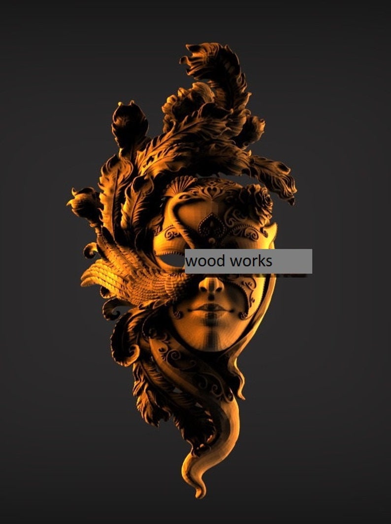 3D Stl Woman Mask Design,3d Stl Drawing File,stl for Priting,3d Printer ...