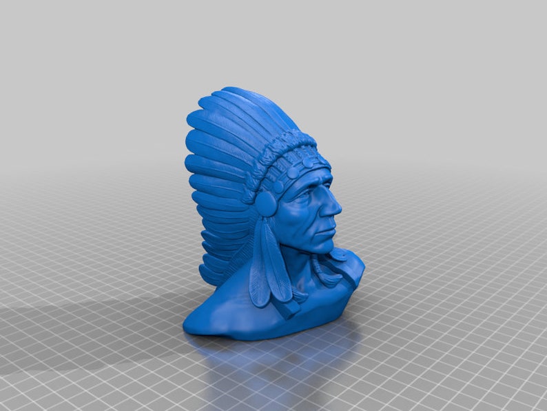 3D Stl Model,3d Stl Native American Man Drawing File,stl for Priting,3d ...