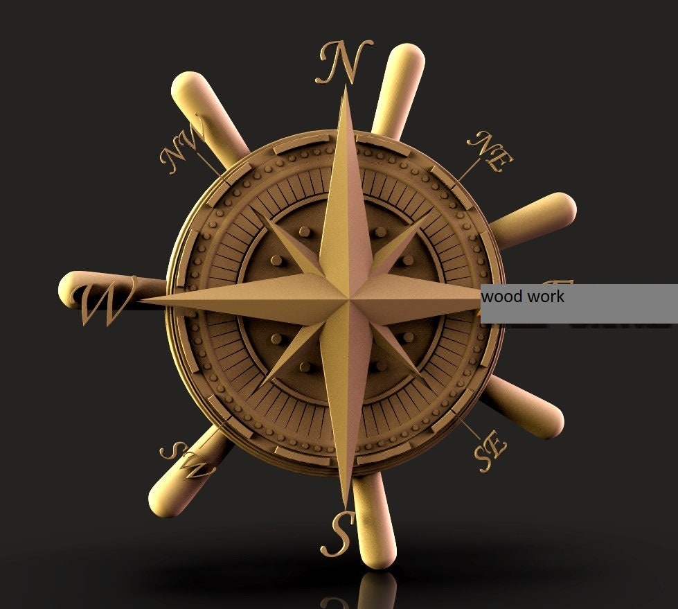 3D Stl Compass Model,3d Stl Compass Drawing File,stl for Priting,3d ...