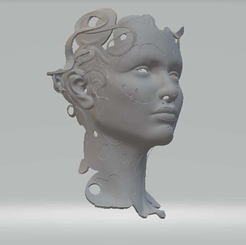 3d Stl Woman Mask 3d Stl Woman Face Drawing File Face Stl For Priting