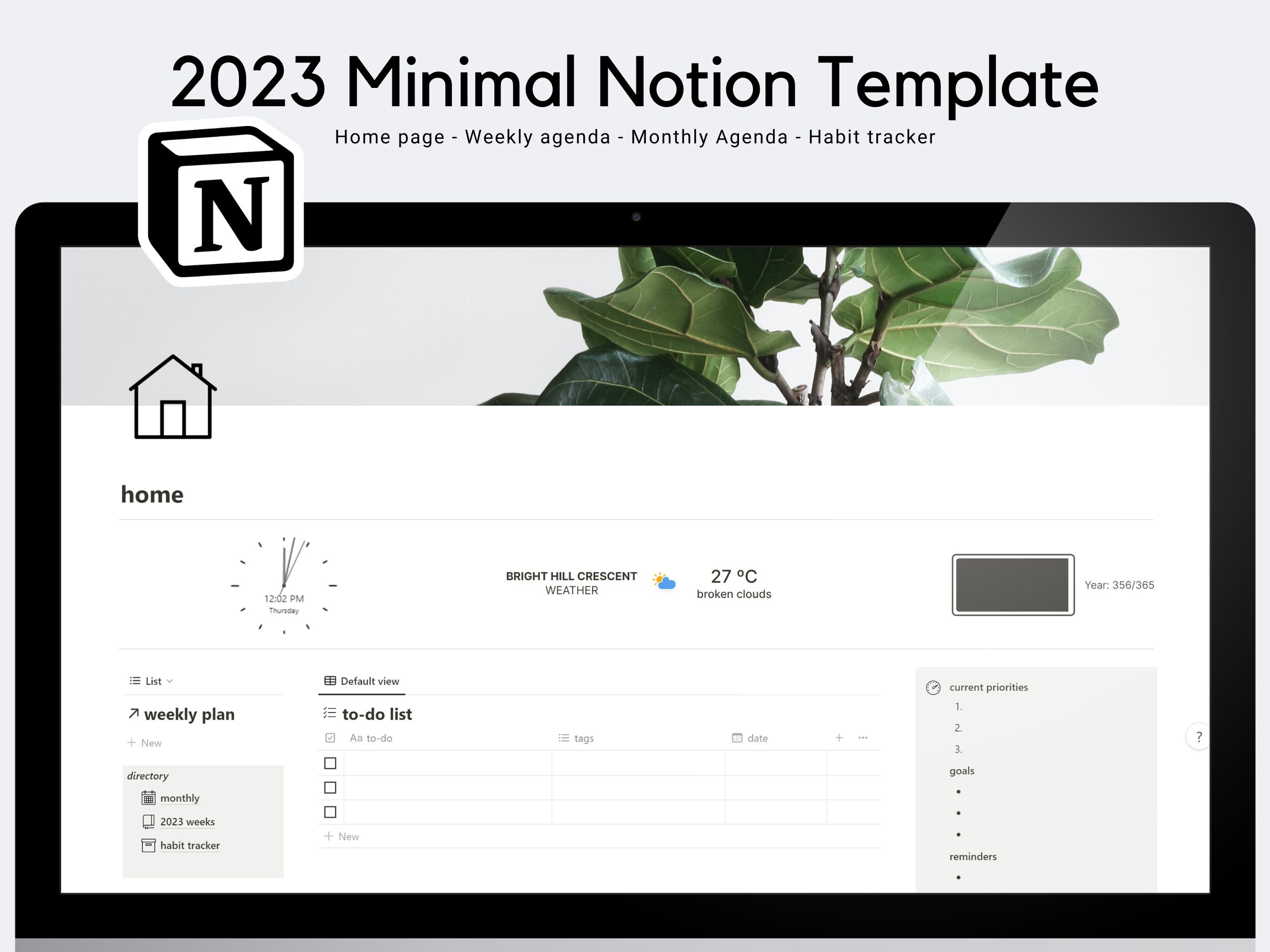 2023 Notion Template Notion Dashboard 2023 Digital Planner Etsy Nederland