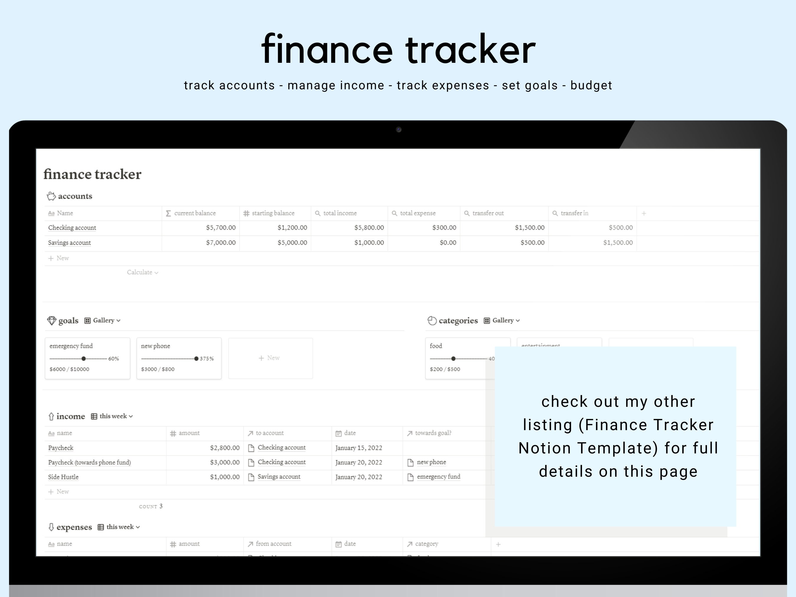 Notion Life Planner 2023 Notion Template Notion Planner - Etsy UK