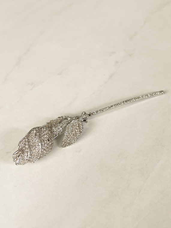 Vintage sparkly signed rhinestone - Gem