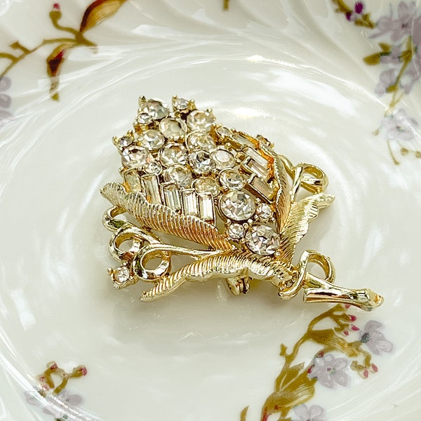 Coro Flower Brooch - Etsy