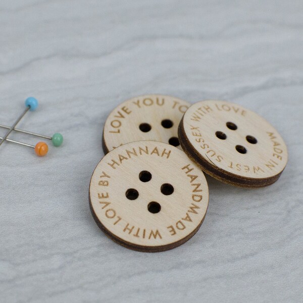 Engraved Button - Etsy
