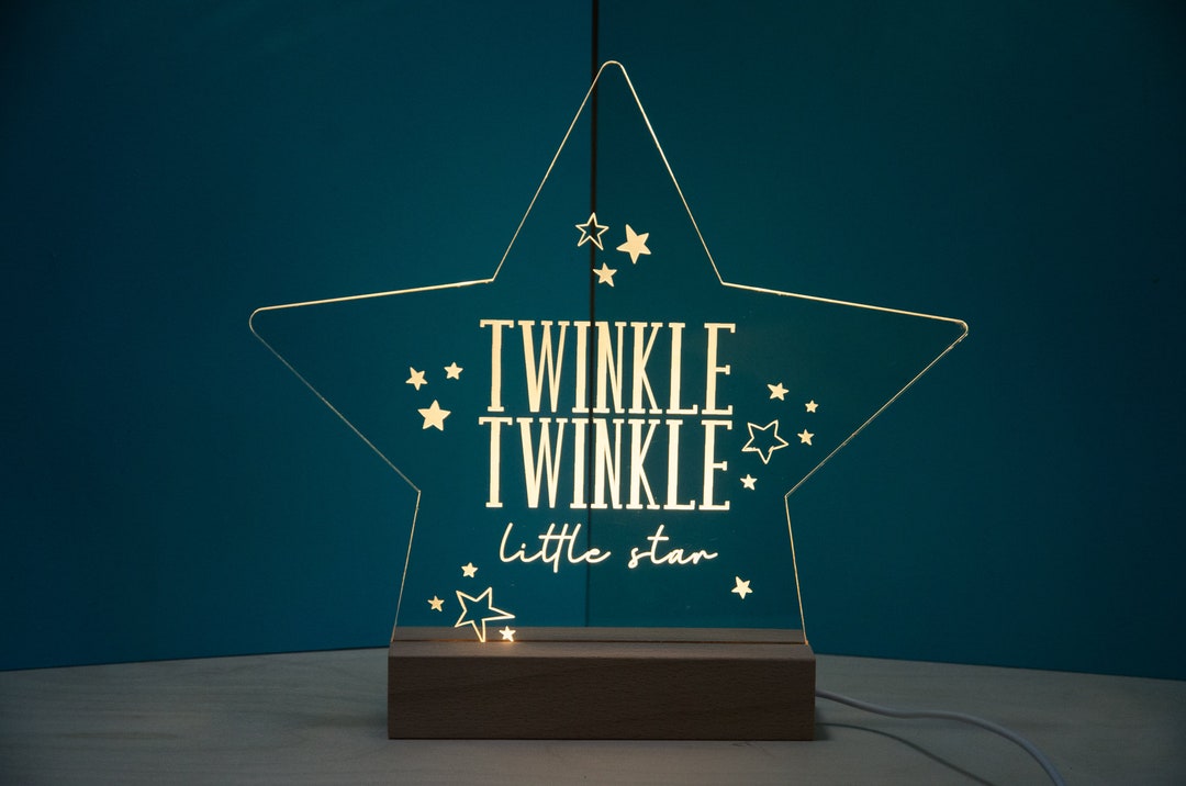 Twinkle Twinkle Little Star Night Light Design, Freestanding Childrens ...