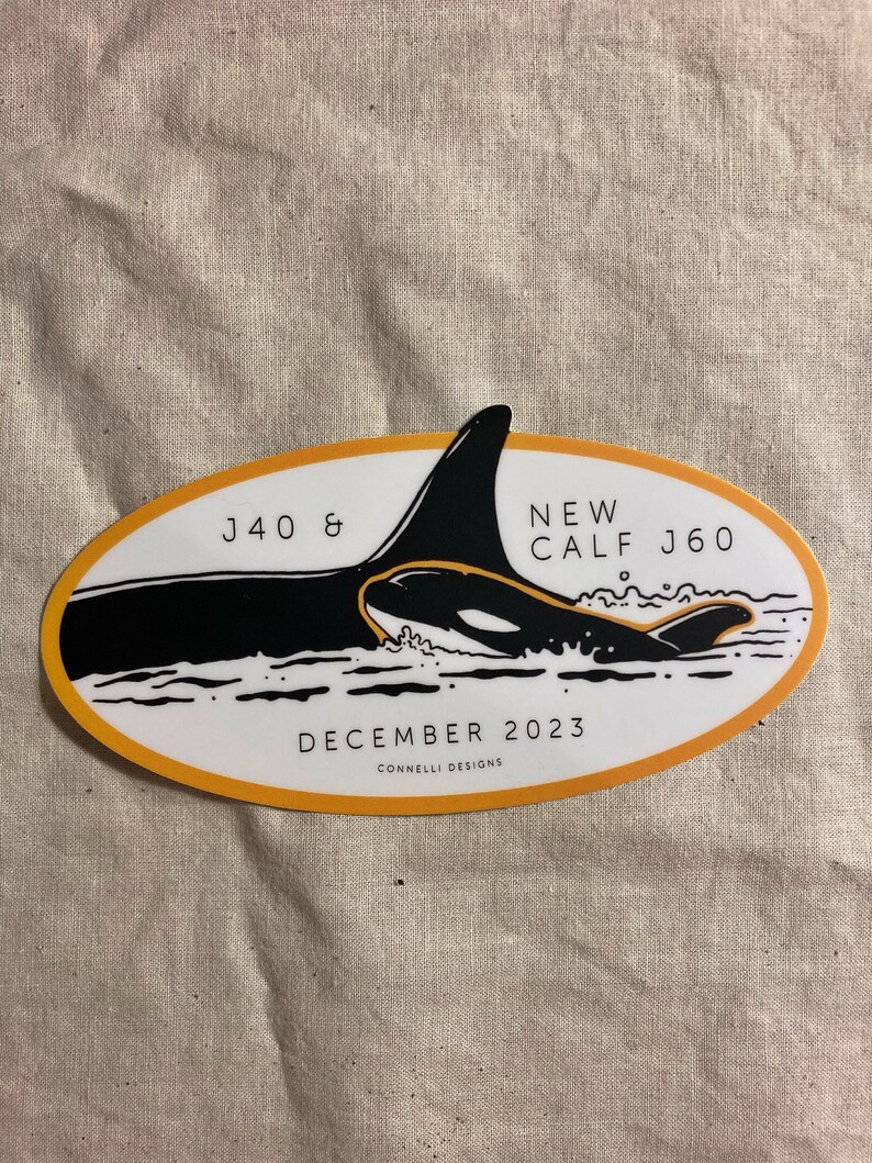 New Southern Resident Orca J60 Sticker - Etsy