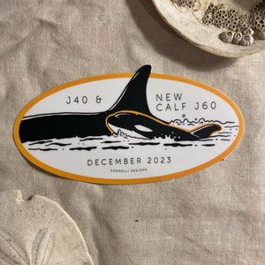 New Southern Resident Orca J60 Sticker - Etsy