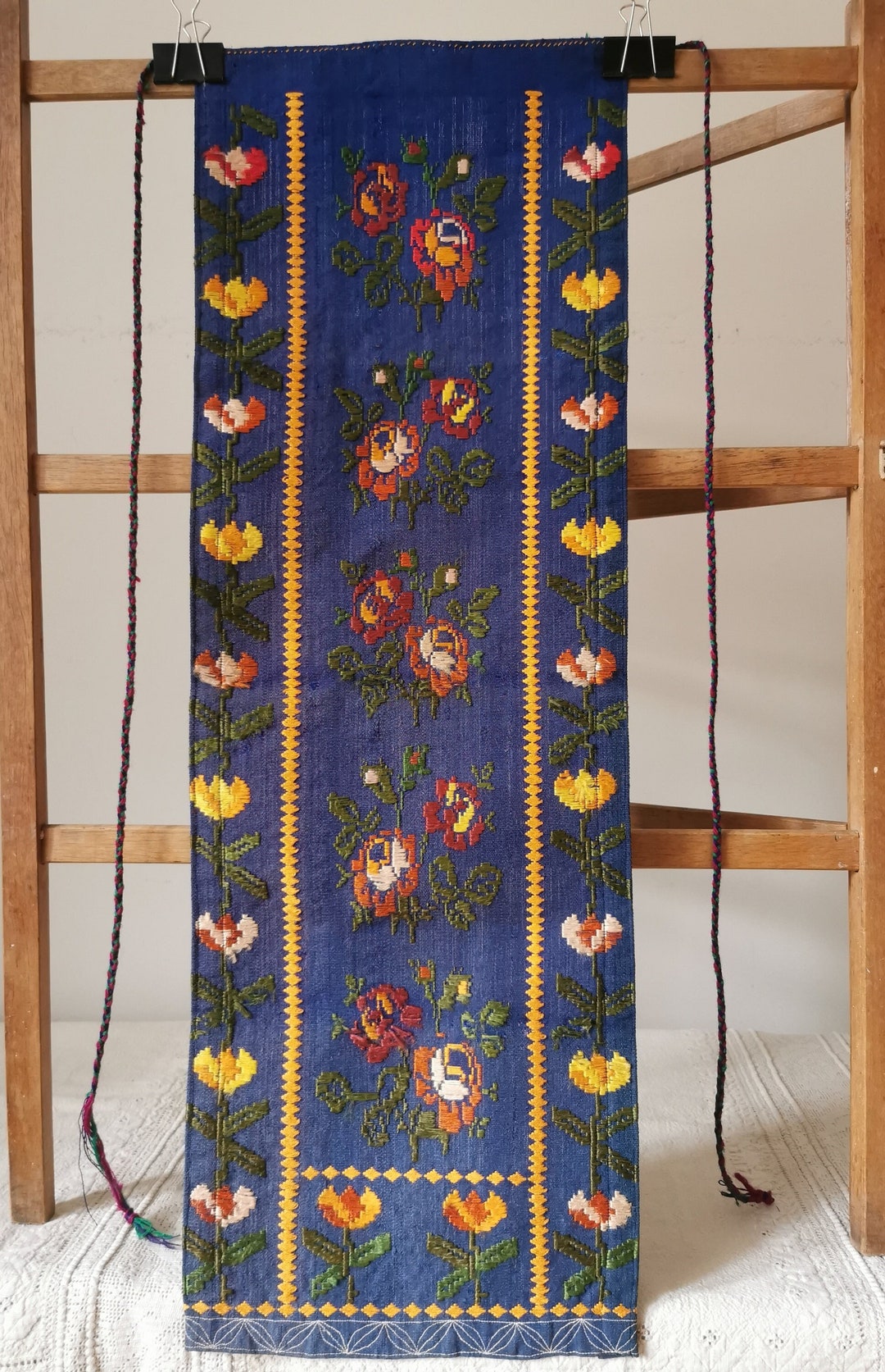 Vintage Romanian ( Banat) Embroidered Apron - Etsy
