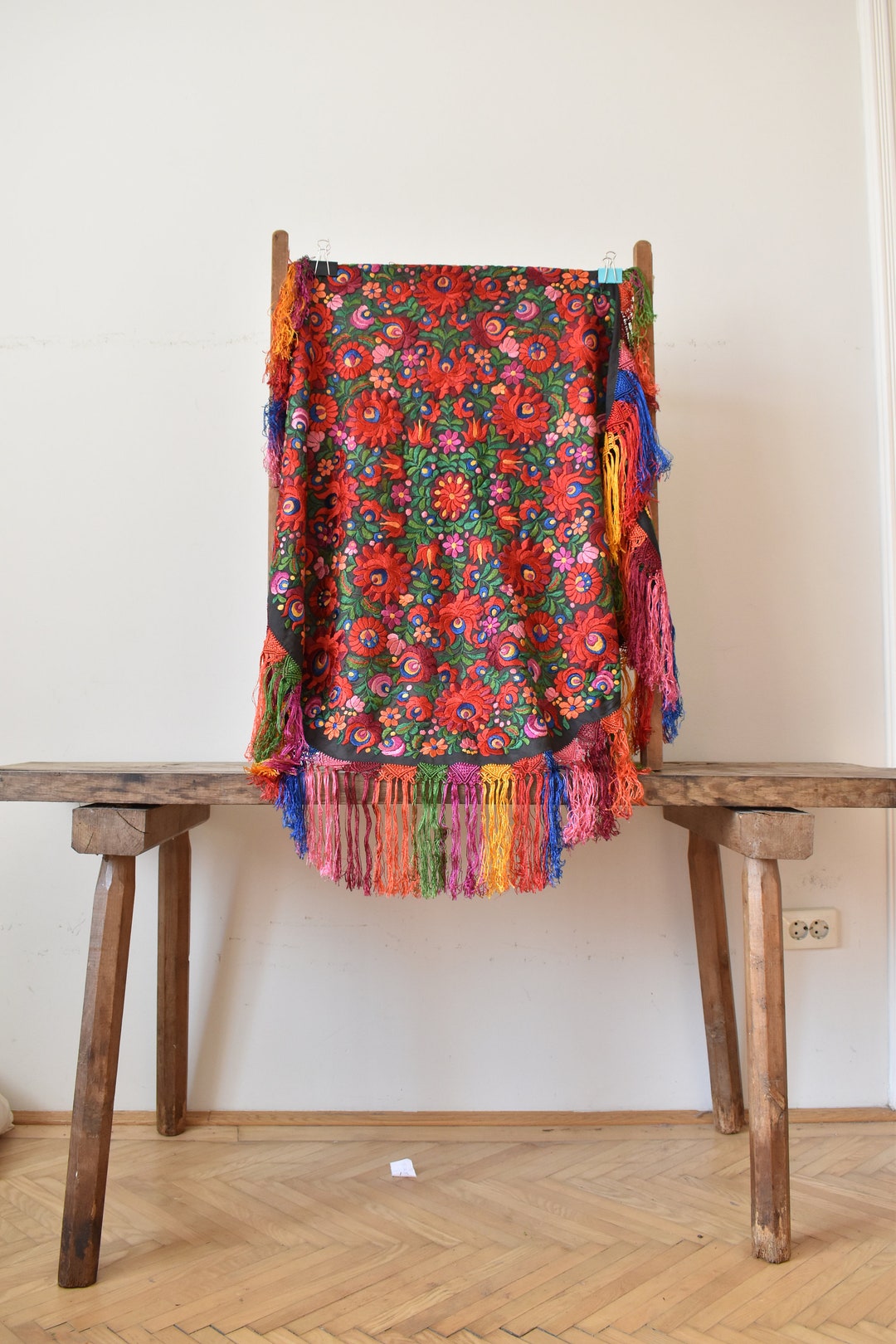 Antique Matyo Embroidered Table Cloth - Etsy