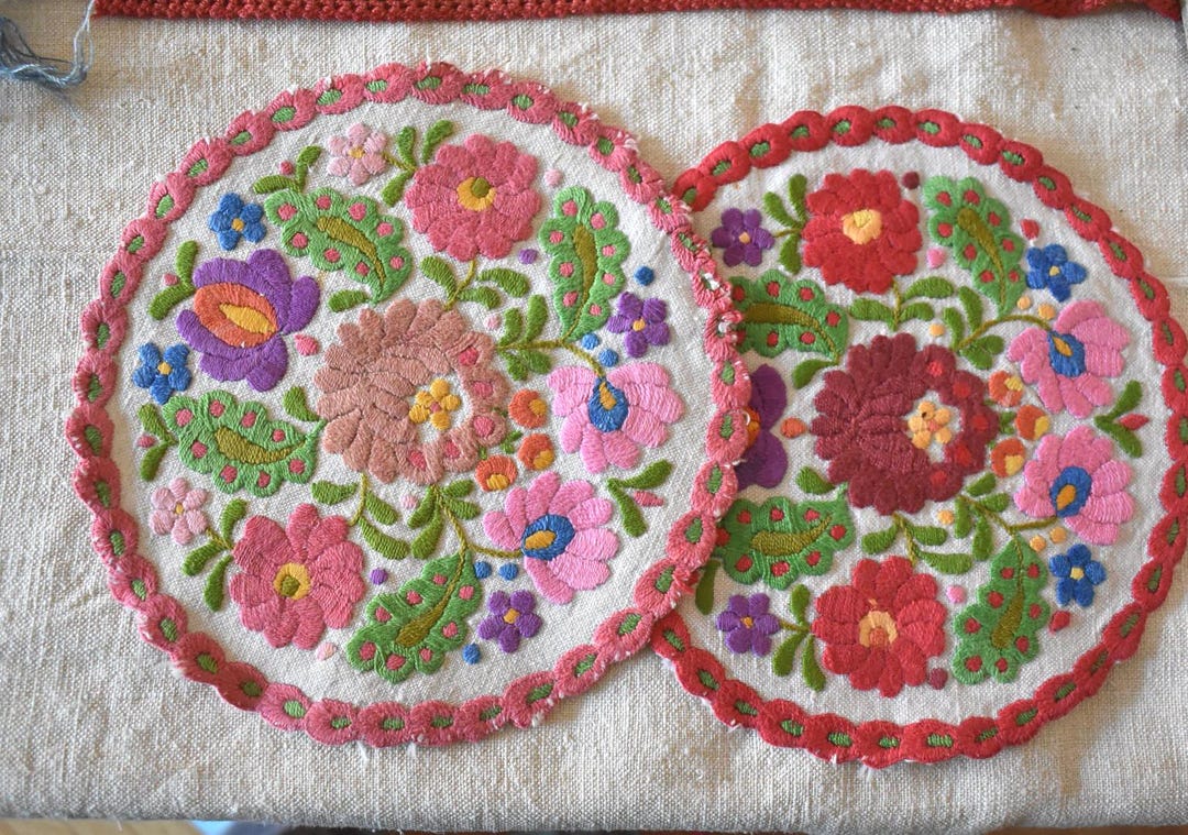 Antique Matyo Embroidered Piece - Etsy