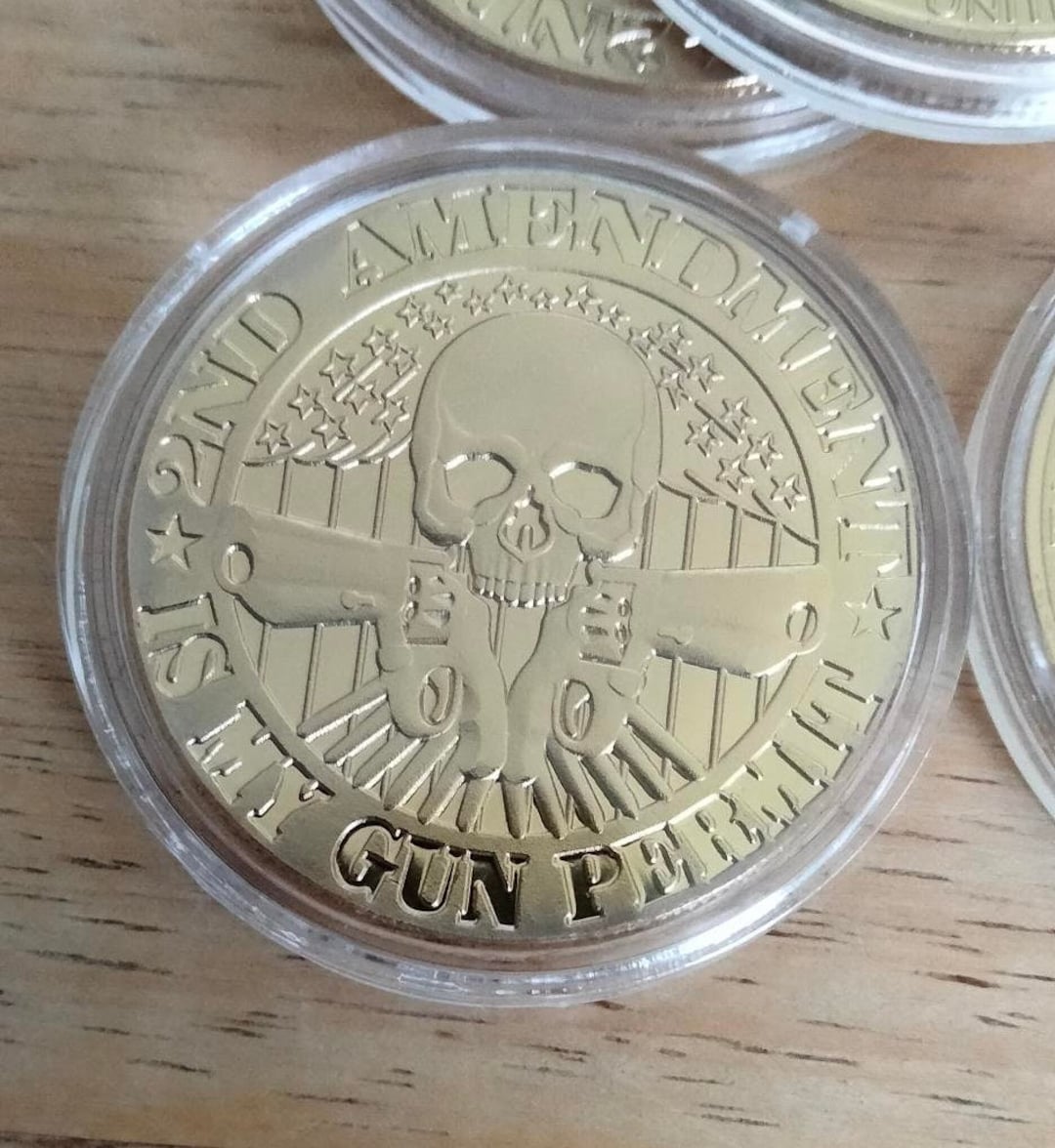 2nd Amendment Gun Coin Gold. - Etsy