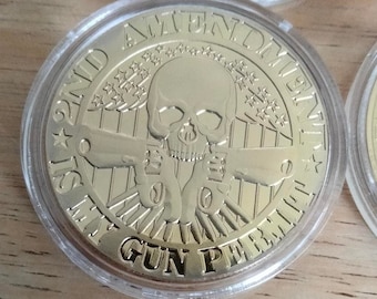 2nd Amendment Gun Coin Gold. - Etsy