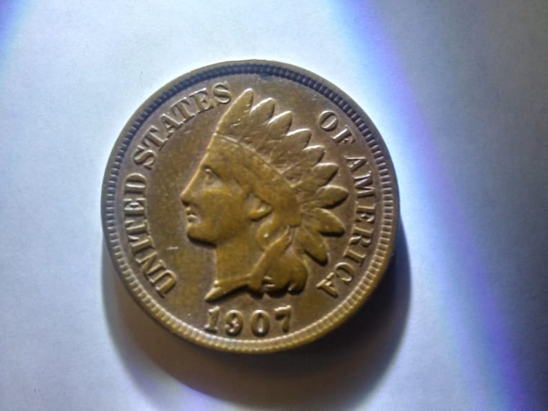 VINTAGE 1907 Indian Head PENNY! 114yrs Old!! - Etsy