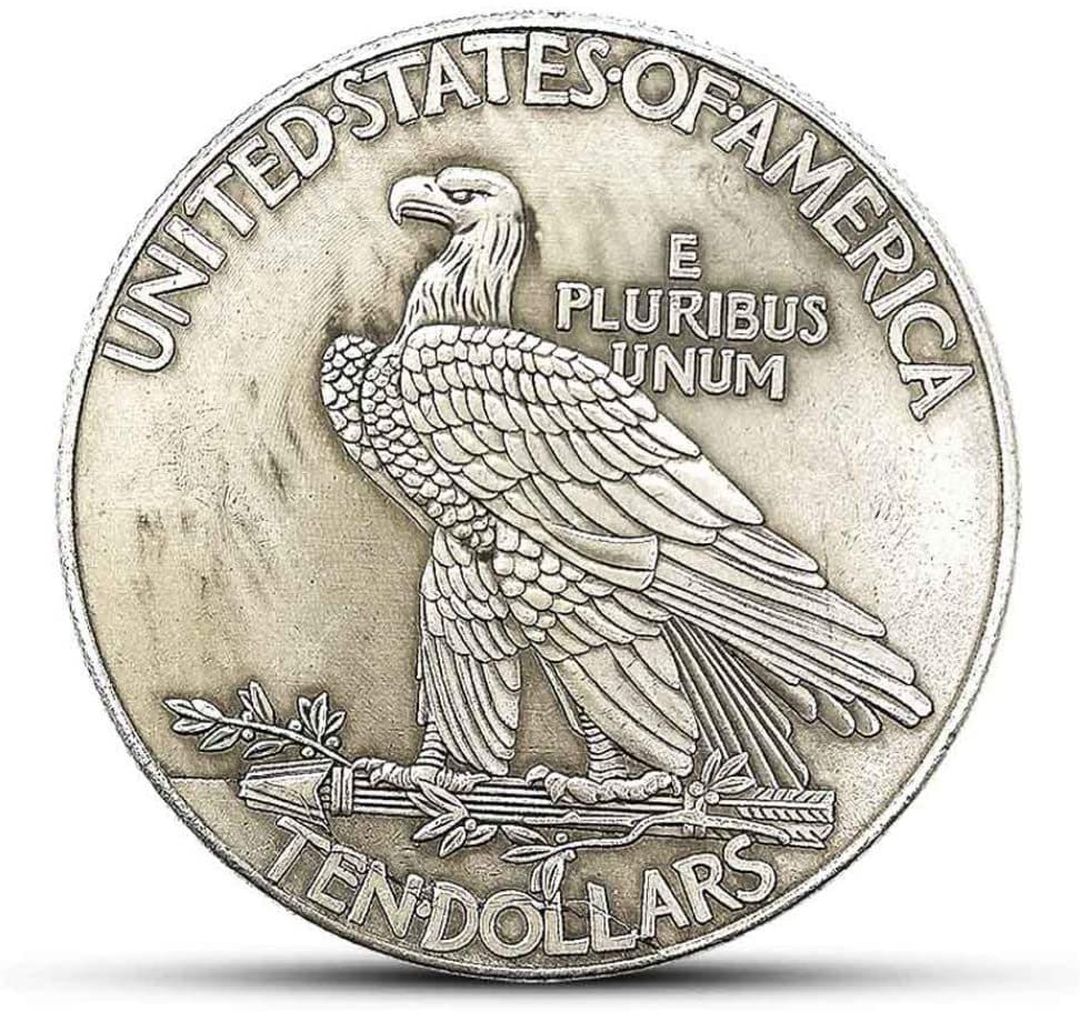 USA Indian Head 1907 Silver 10 Dollars Eagle Collectible Commemorative ...