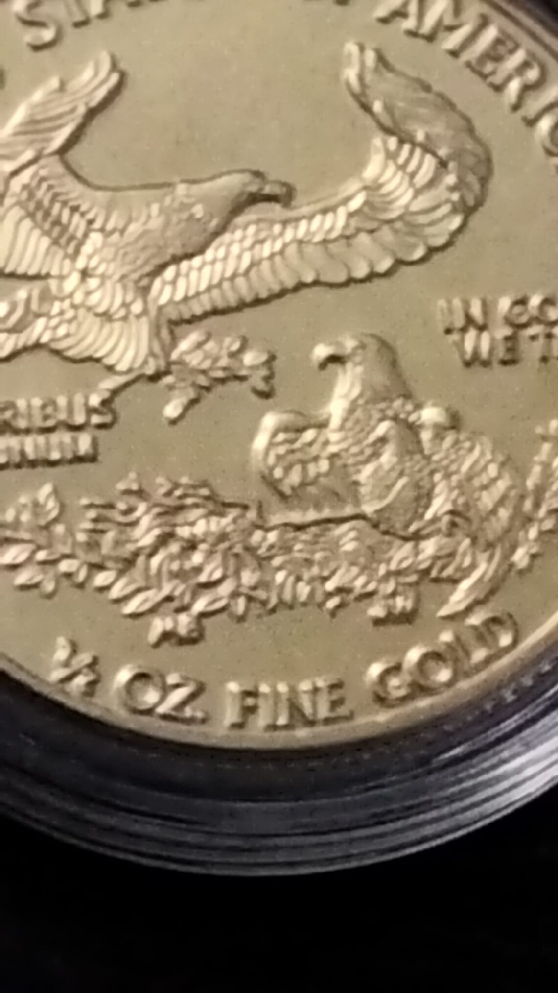 Gold Coin American Eagle 1/2 Oz. Coin 2021 REPLICA Gold Plated 22k, USA ...