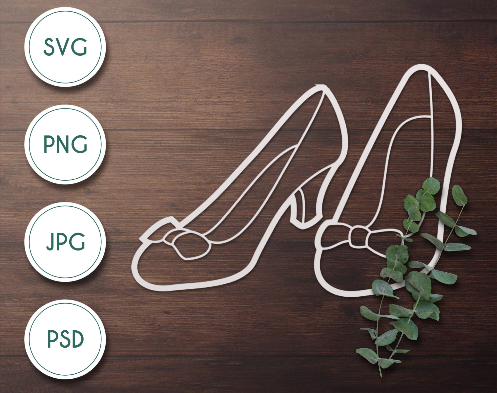 Ruby Red Slippers Heels Shoes Line Art - the Wizard of Oz Inspired SVG ...