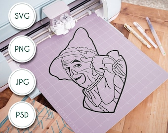 Tin Man Closeup Face Line Art the Wizard of Oz Inspired SVG | Etsy