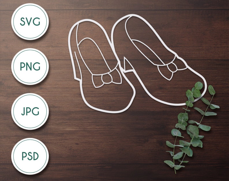 Ruby Slippers Red Shoes Line Art the Wizard of Oz Inspired - Etsy