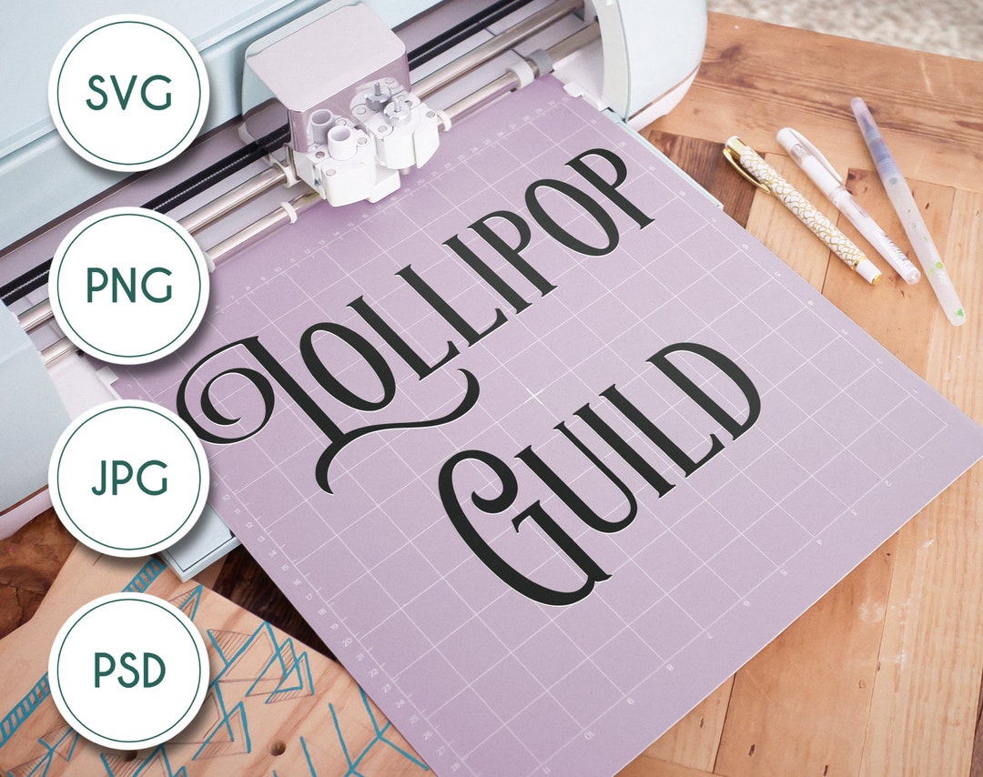Lollipop Guild Logo Line Art - the Wizard of Oz Inspired SVG Digital ...