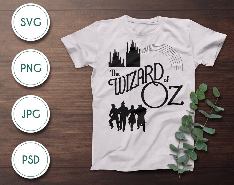 Layerable Logo Pack Line Art the Wizard of Oz Inspired SVG - Etsy