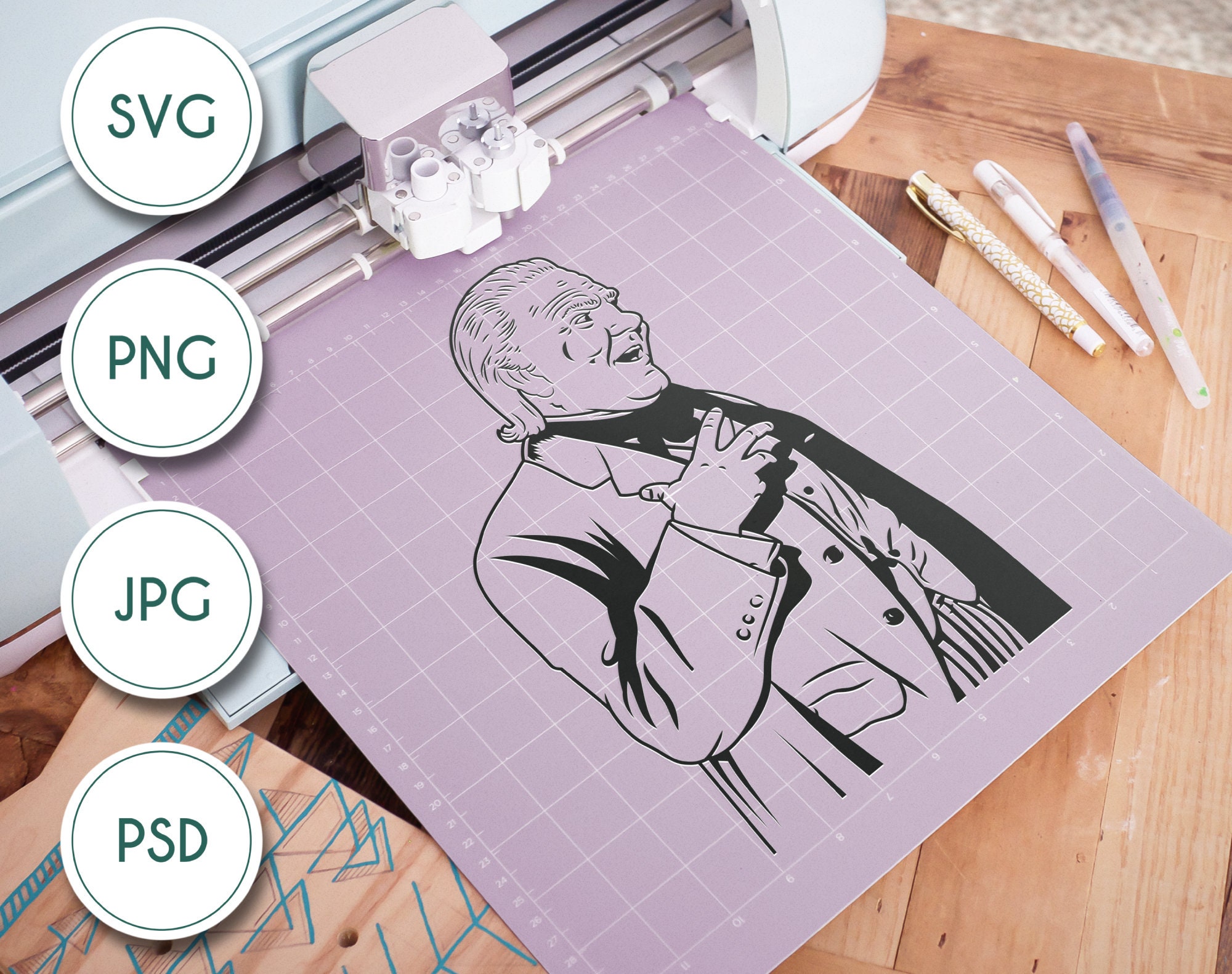 The Wizard Frank Morgan Line Art the Wizard of Oz Inspired - Etsy