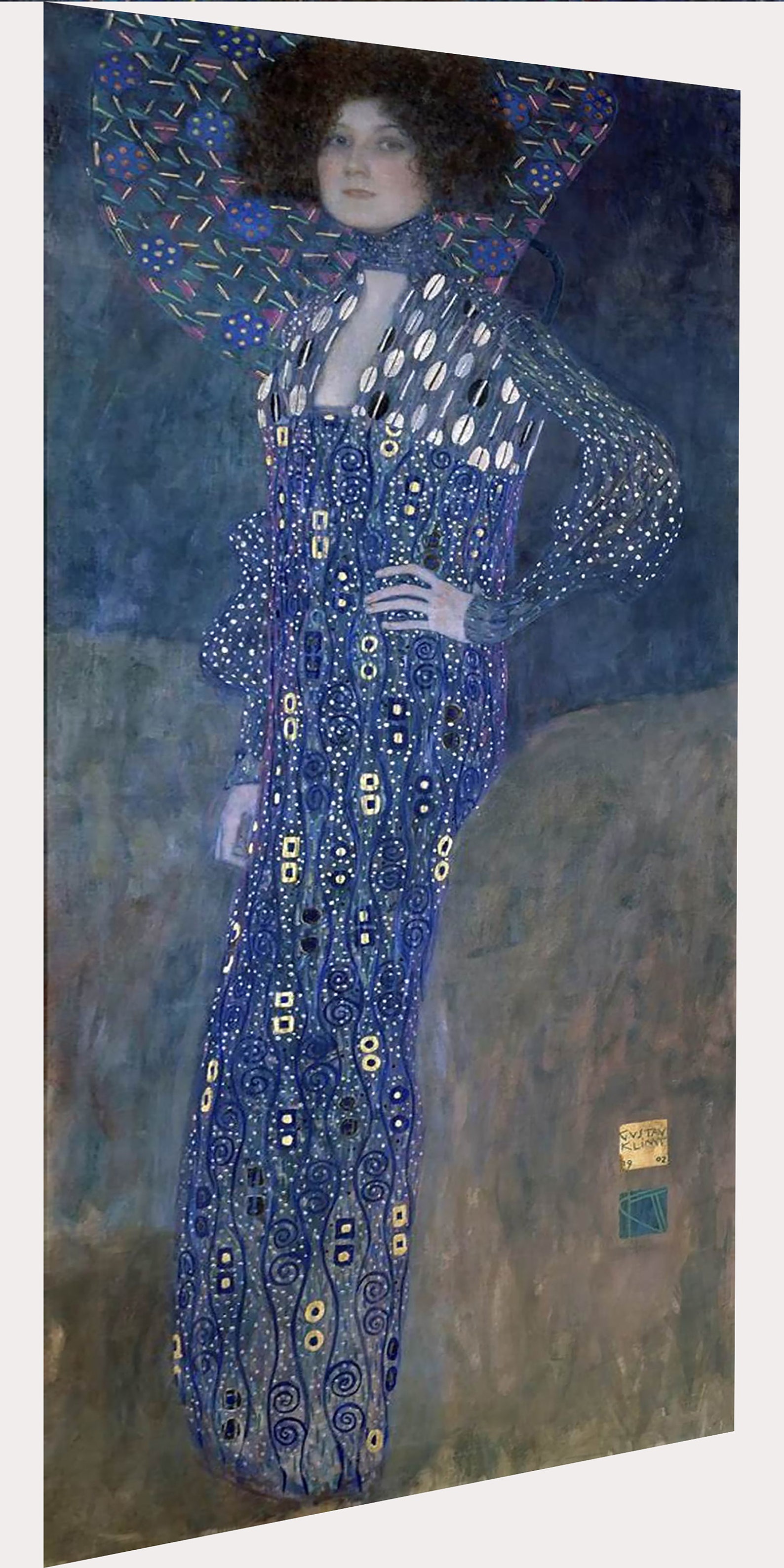 Gustav Klimt Emilie Floge Lady Framed Vintage Art Print Painting Canvas ...