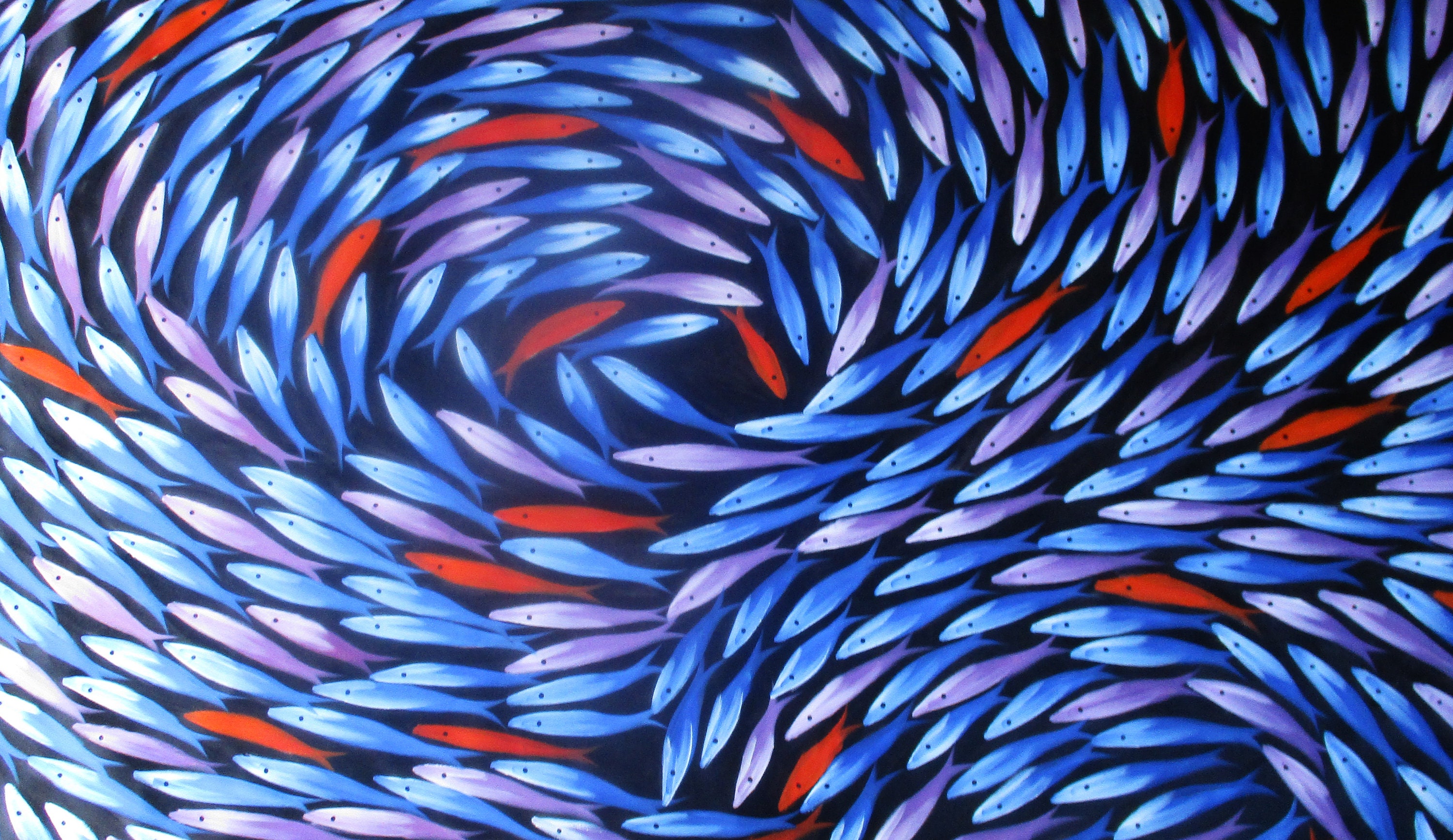 Huge Original Painting Custom Fish Art Oil on Canvas Fish - Etsy