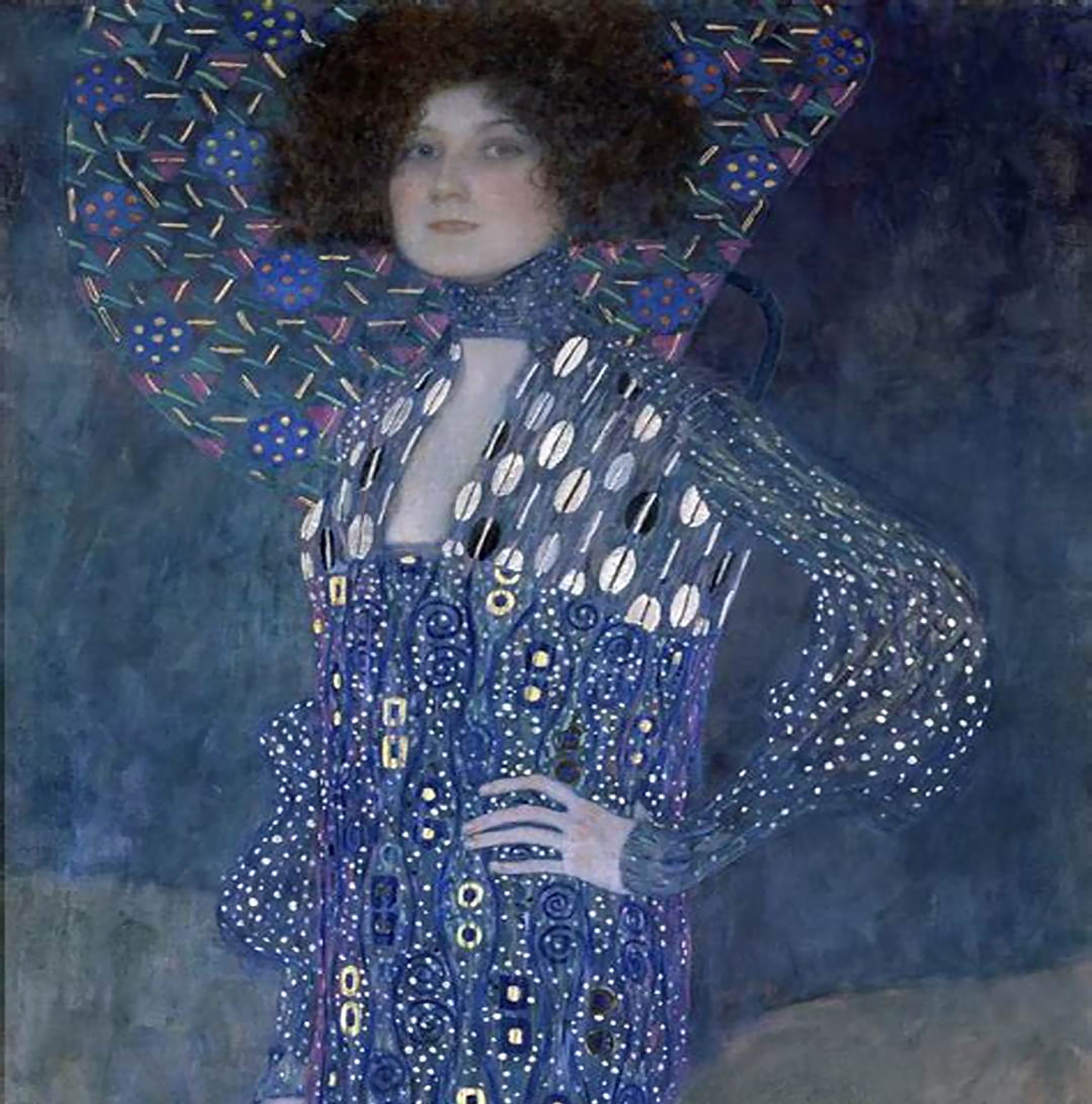 Gustav Klimt Emilie Floge Lady Framed Vintage Art Print Painting Canvas ...