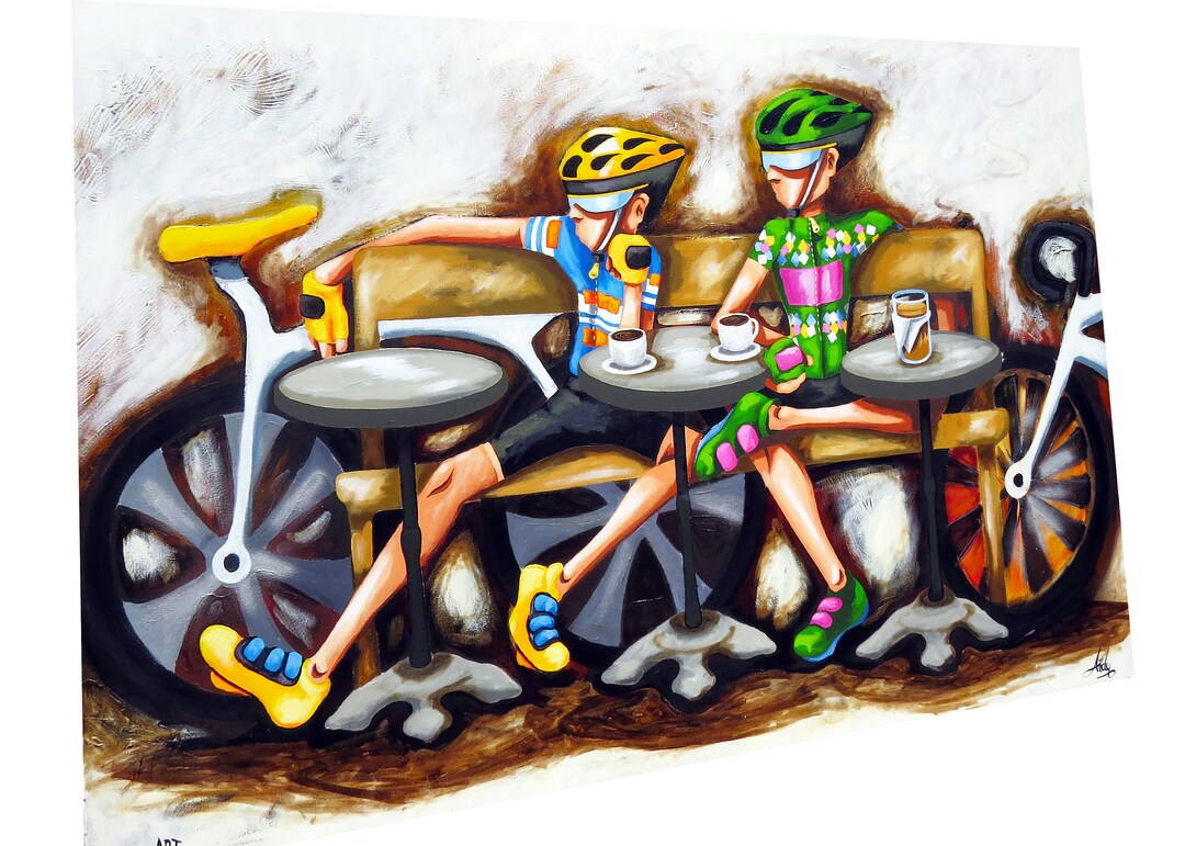 Modern Cycling Canvas, Signed Limited Edition - Etsy