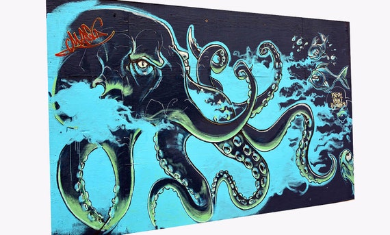 Graffiti Octopus Drawing