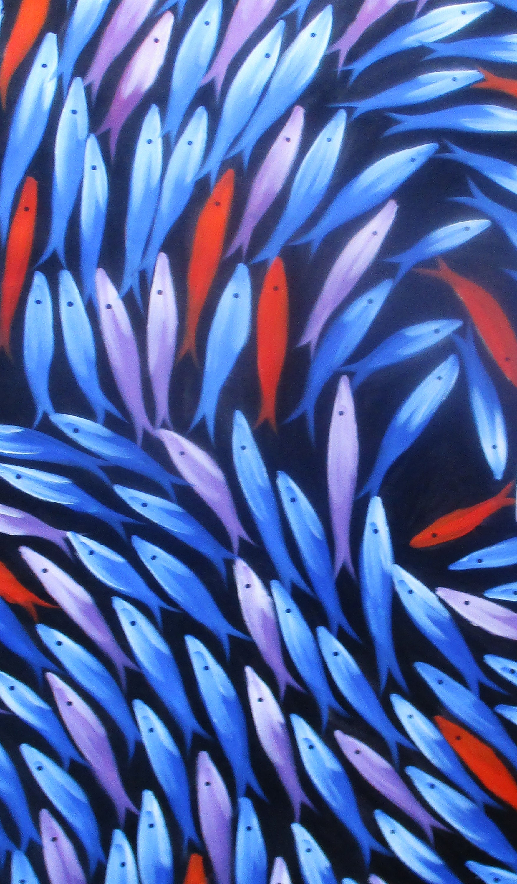 Huge Original Painting Custom Fish Art Oil on Canvas Fish - Etsy