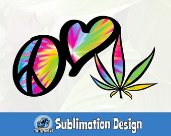 Peace Love Weed Png - Etsy