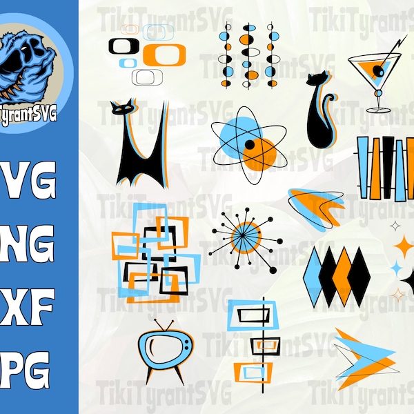 Mid Century Svg - Etsy