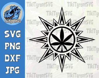 Weed Sun Svg - Etsy