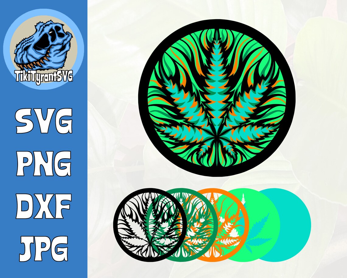 Marijuana Leaf SVG Cannabis Leaf SVG Marijuana Silhouette 420 SVG File ...
