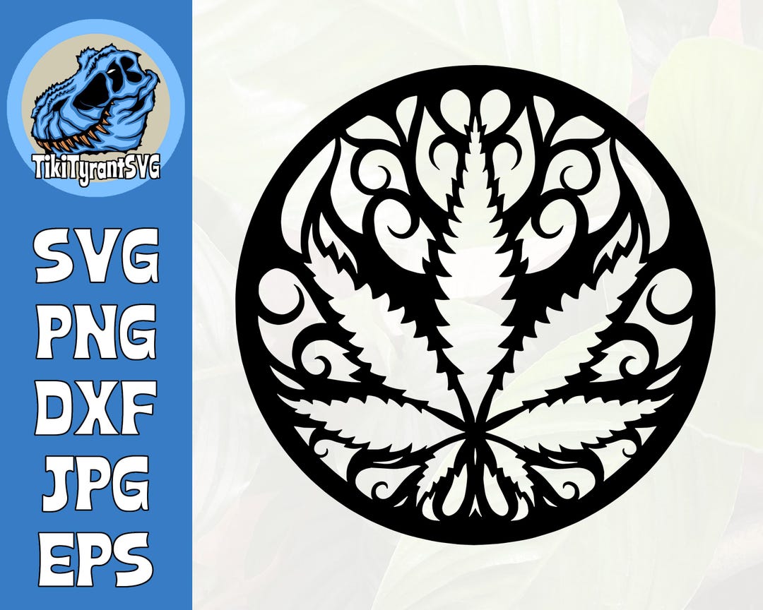 Marijuana Leaf SVG • Cannabis Leaf SVG • Weed Pot Leaf Cut File • Svg ...