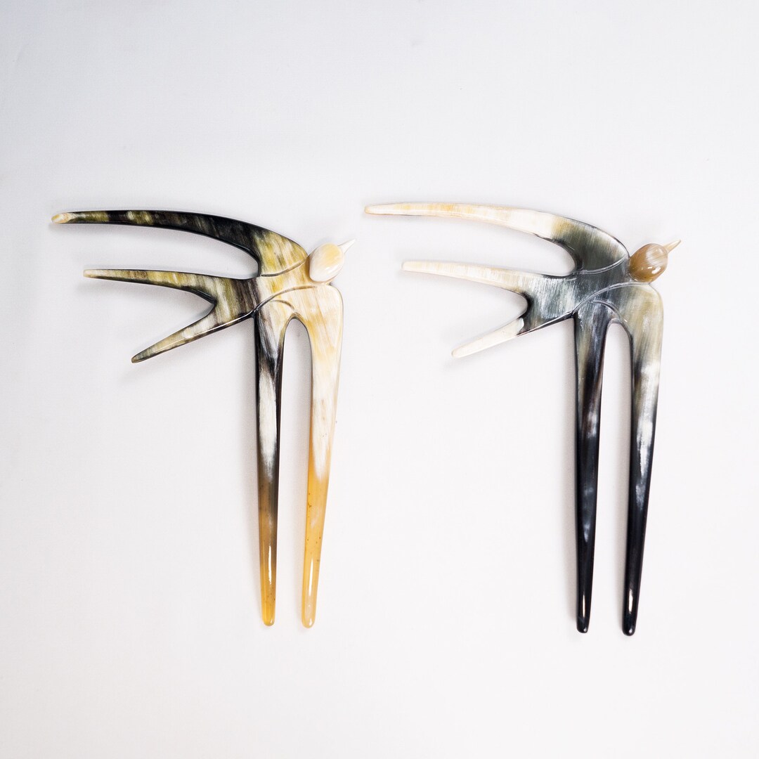 Set 2 Hair Fork Horn Horn 2 Prongs Hair Fork for Women Swallow Hair ...