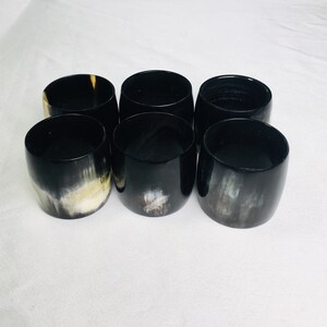 Unique Set 6 Buffalo Horn Napkin Rings Napkin Holders, Table ...
