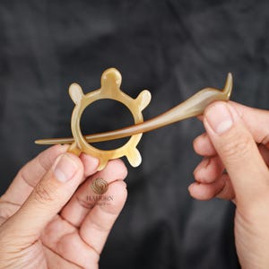 Hahorn - Buffalo Horn Turtle Shawl Pin - Unique Nature Gift - Color ...