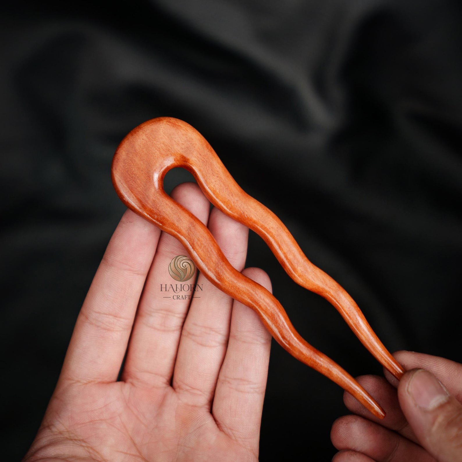 Handmade Wooden Hair Fork - Two Prong Wood Hair Pin - Hahorncraft - Etsy