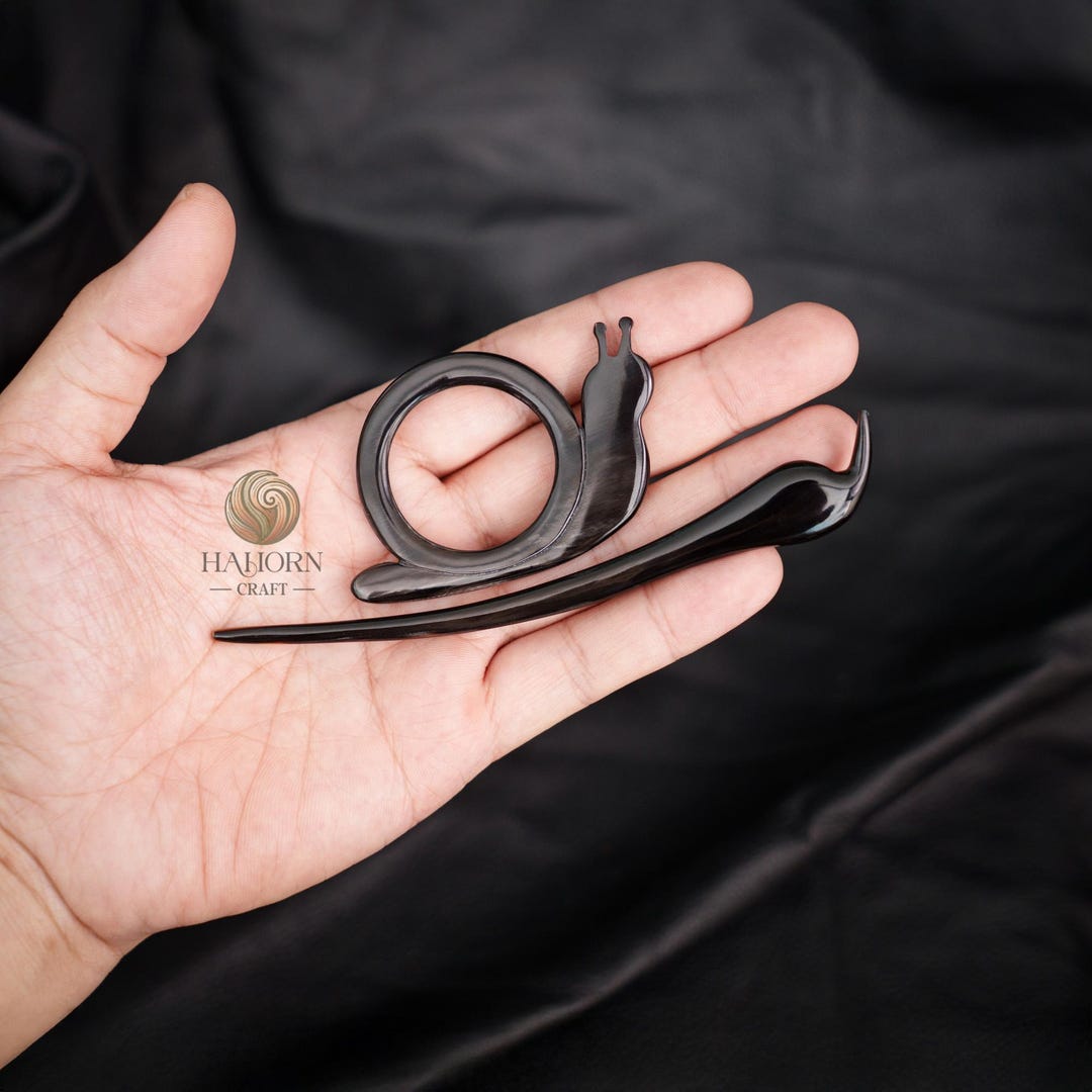 Hahorn - Buffalo Horn Snail Shawl Pin - Unique Nature Inspired - Color ...
