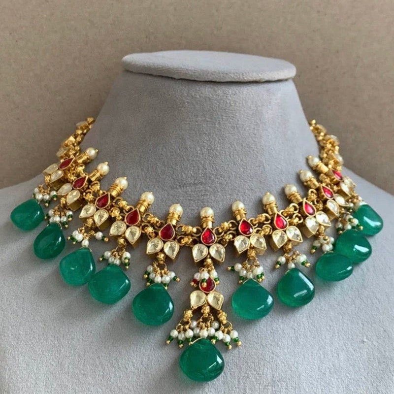 Jadau Jewelry Gold Plated - Etsy