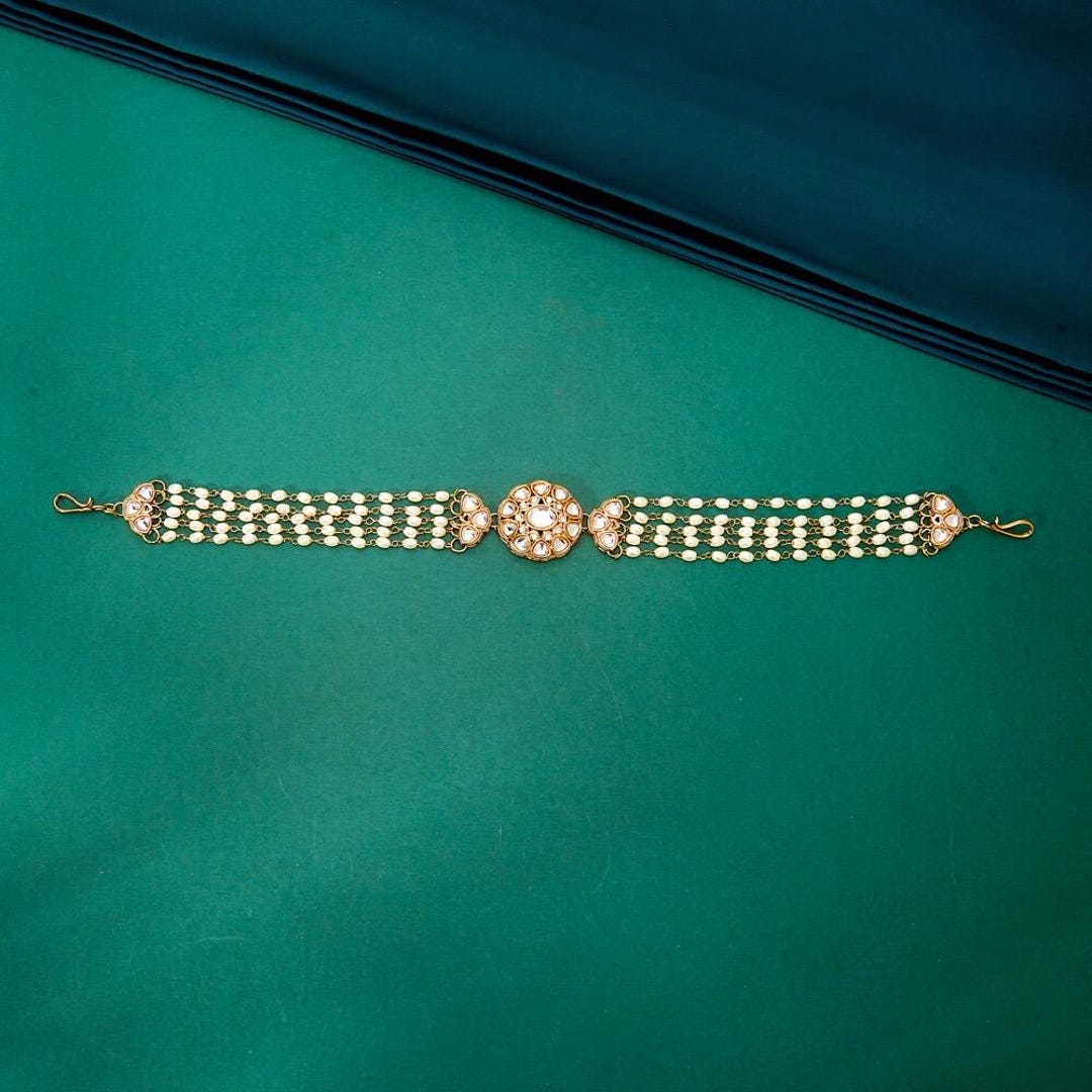 Gold Plated Sheeshful/ Shishful/ Hair Accessory/ Punjabi Hair Jewelry ...